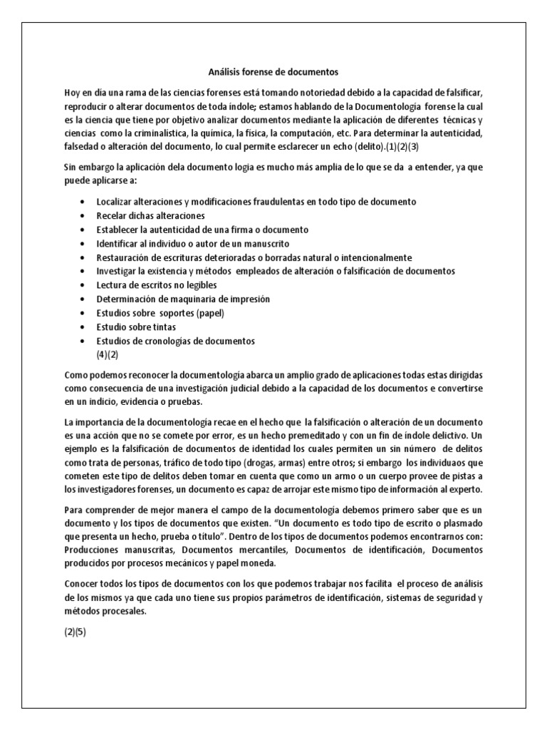 Análisis Forense de Documentos | PDF | Fluorescencia | Documento