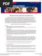 Paediatric History Taking Checklist | PDF | Caregiver | Pregnancy