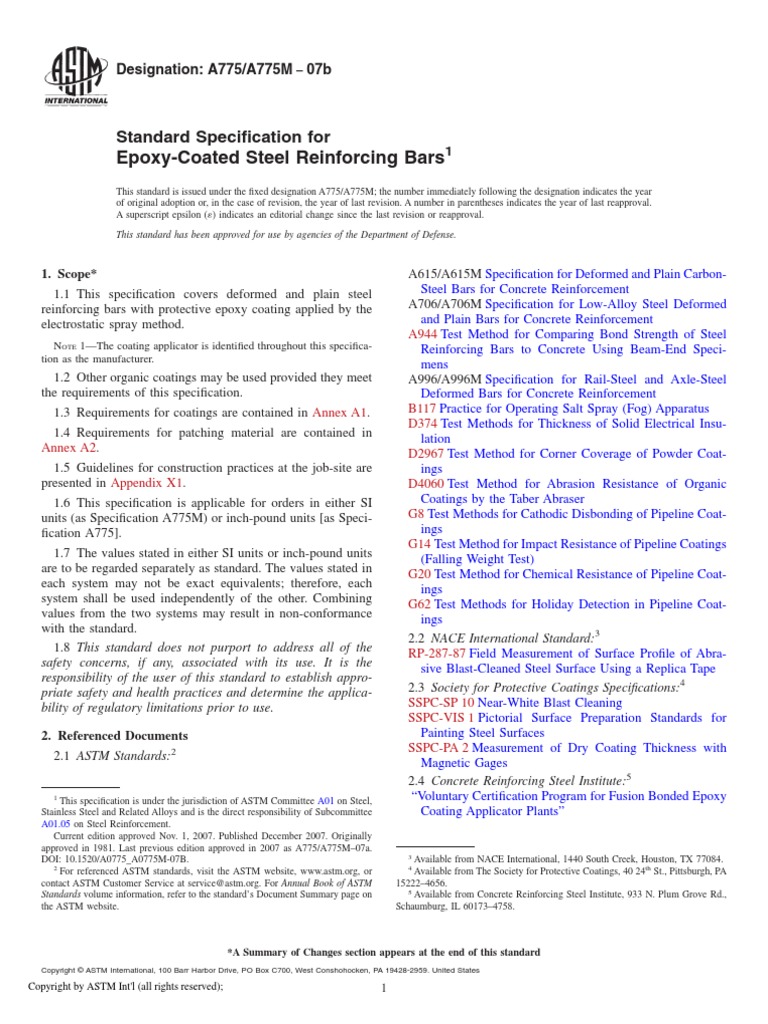 Astm A775 A775m - 04 | PDF | Electronic Data Interchange | Epoxy