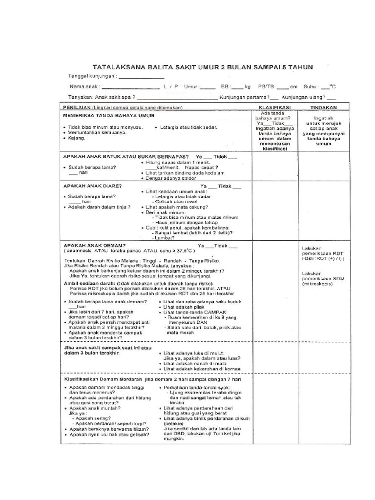 Formulir MTBS PDF | PDF
