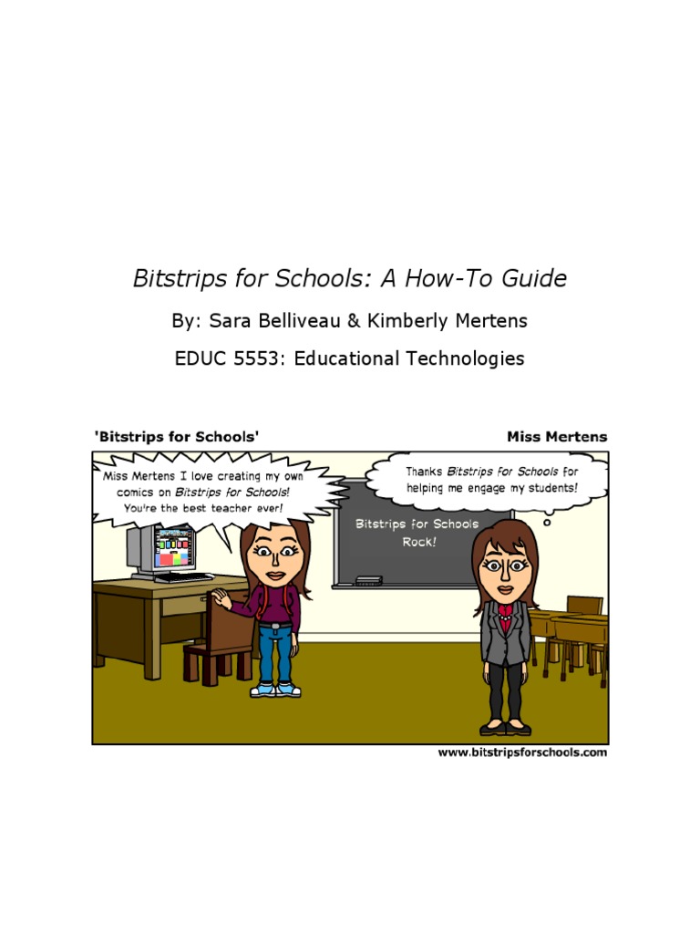 Educational Technologies Bitstrips Handout | PDF | Homework | Educational Technology