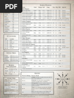 Dark Heresy Quick Reference | PDF | Armour | Shotgun
