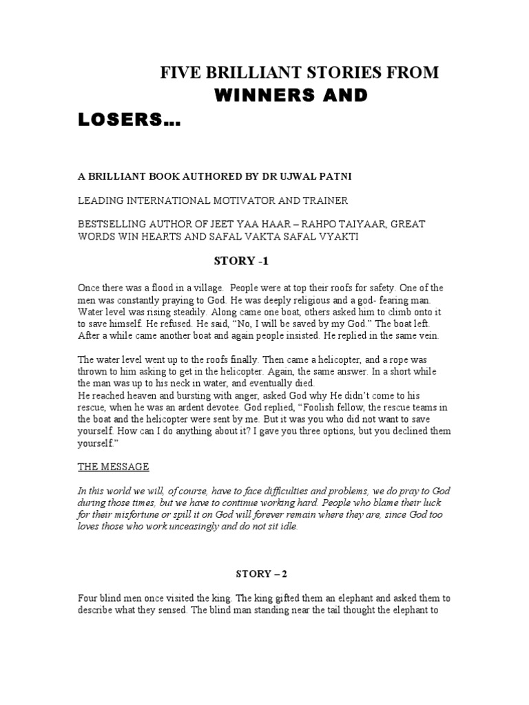 Five Brilliant Motivational Stories..... | PDF | Elephant