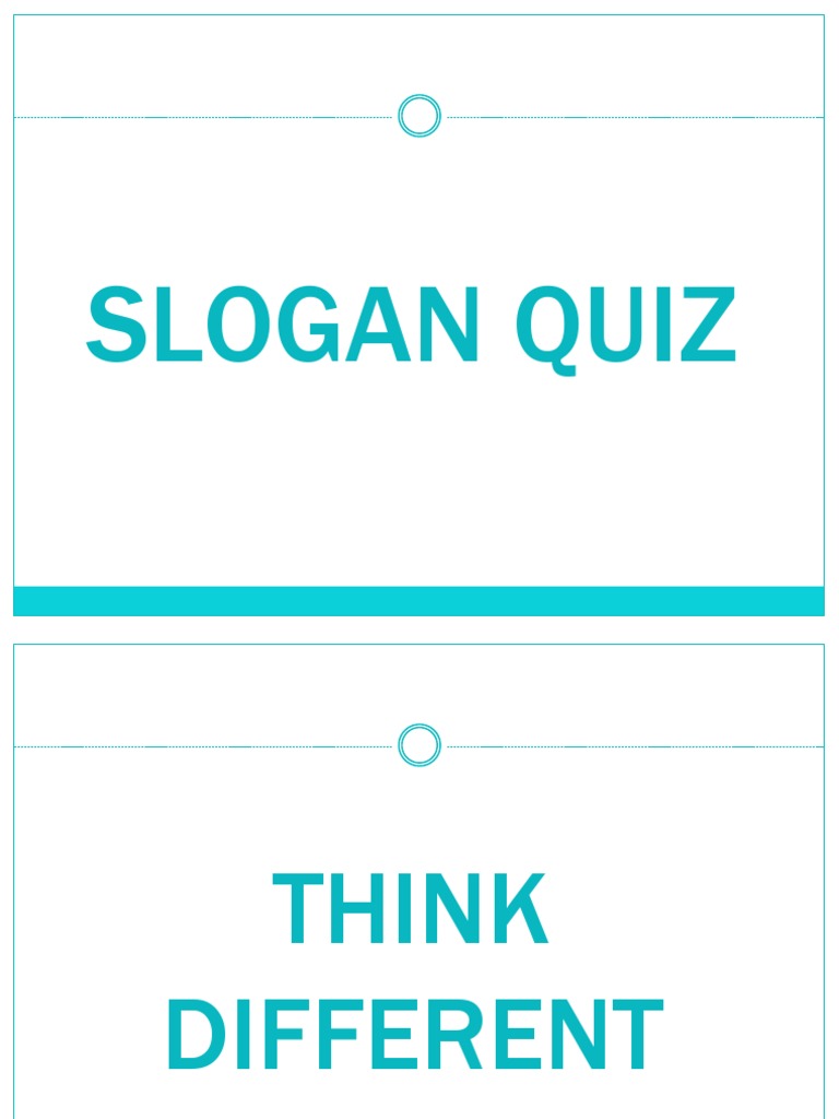 Slogan Quiz | PDF