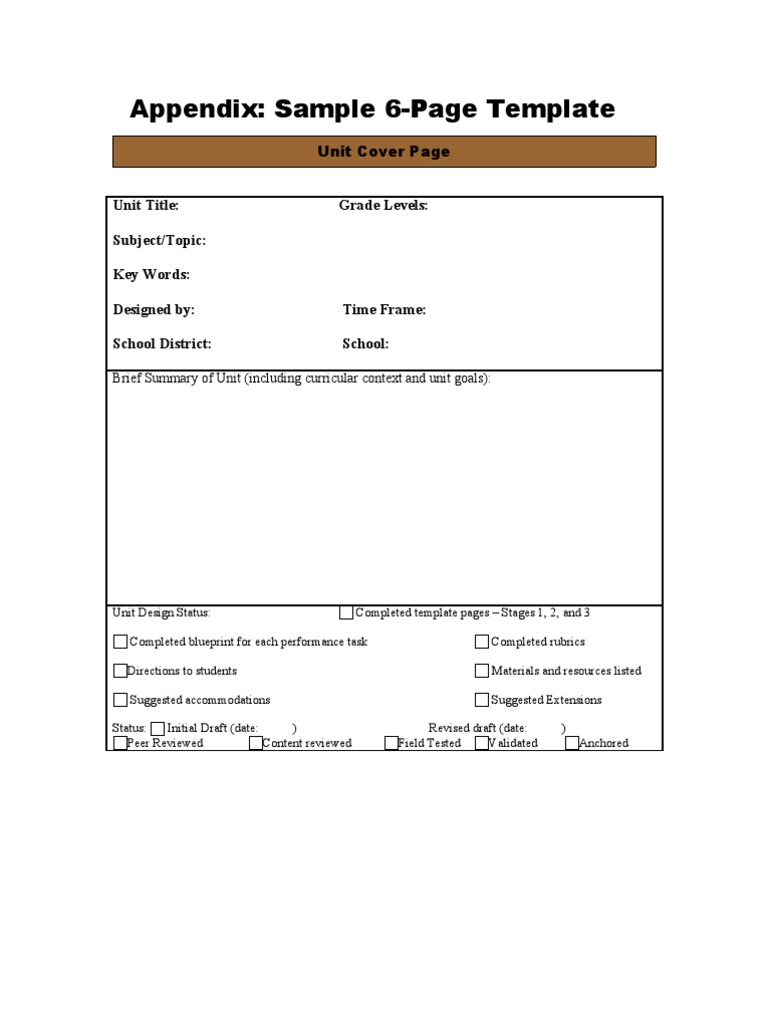 Curriculum Template Form PT 2 | PDF | Curriculum | Educational Assessment
