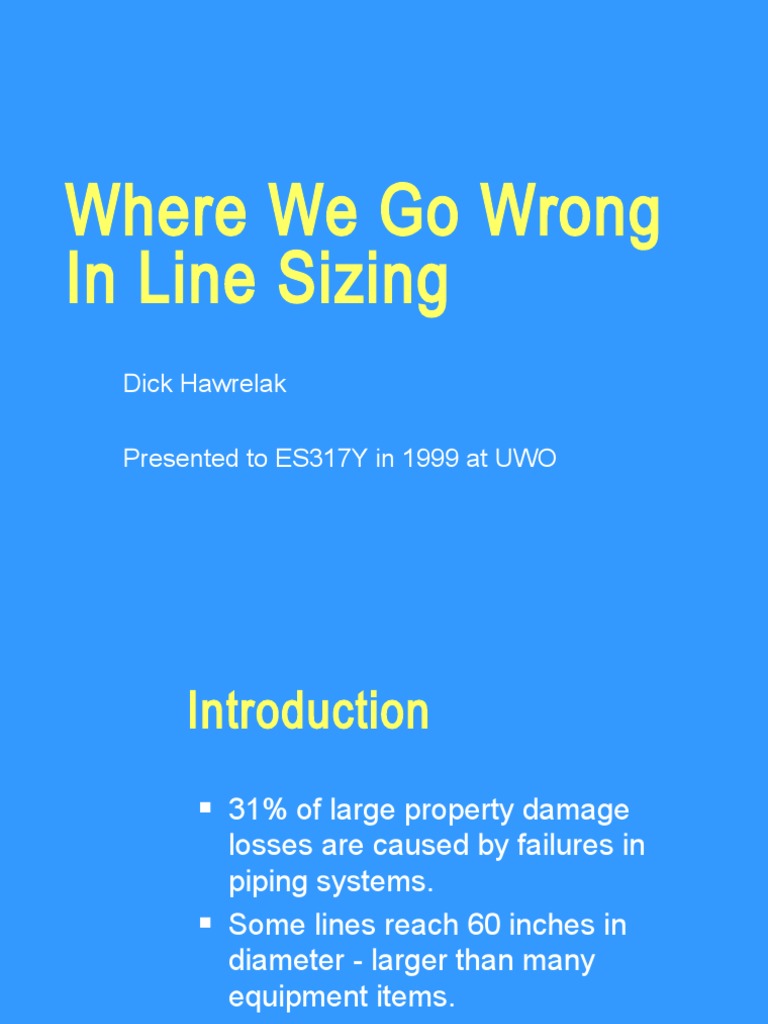 1.6a Line Sizing Slides | PDF | Fluid Dynamics | Phase (Matter)