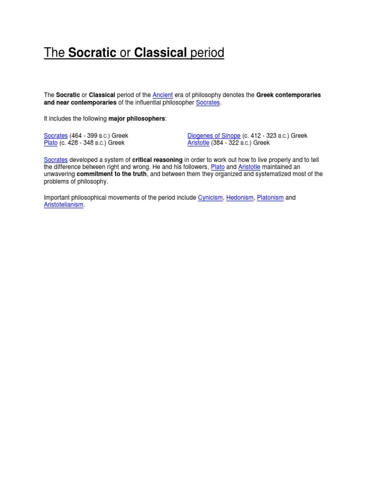 Pre Socratic Period | PDF | Plato | Socrates