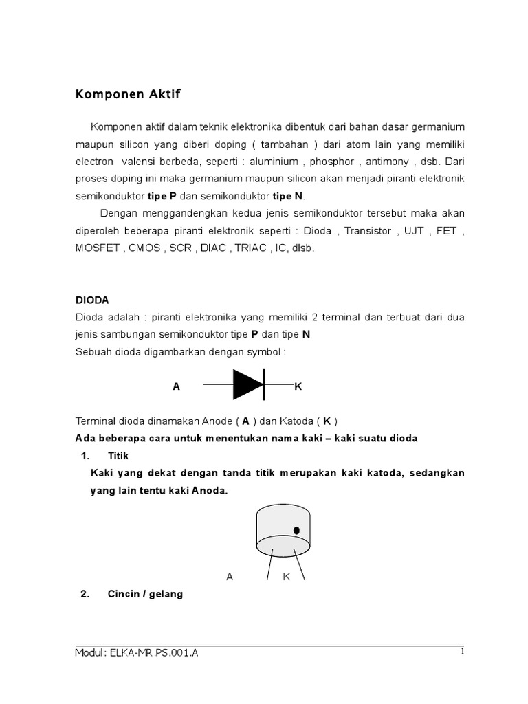 Dioda | PDF | Teknologi & Rekayasa