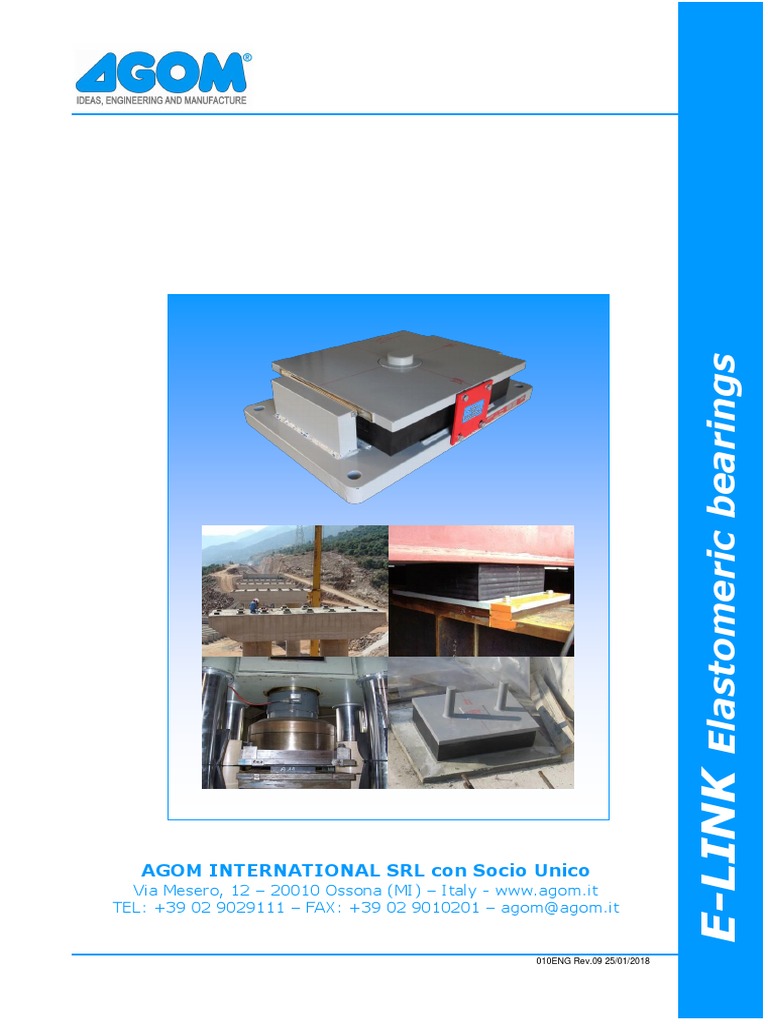 Catalogo E Link 0010ENG Rev09 PDF | PDF | Bearing (Mechanical) | Concrete