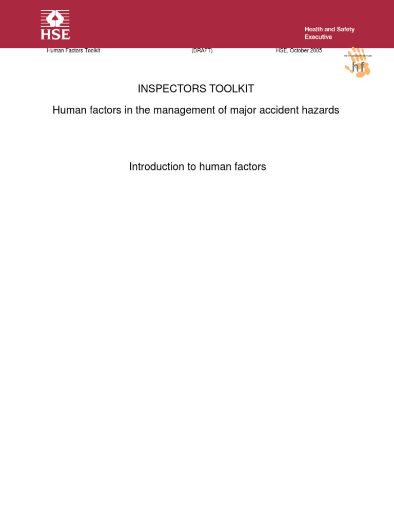 Human Factors in The Management of Major Accident Hazards | PDF | Human ...