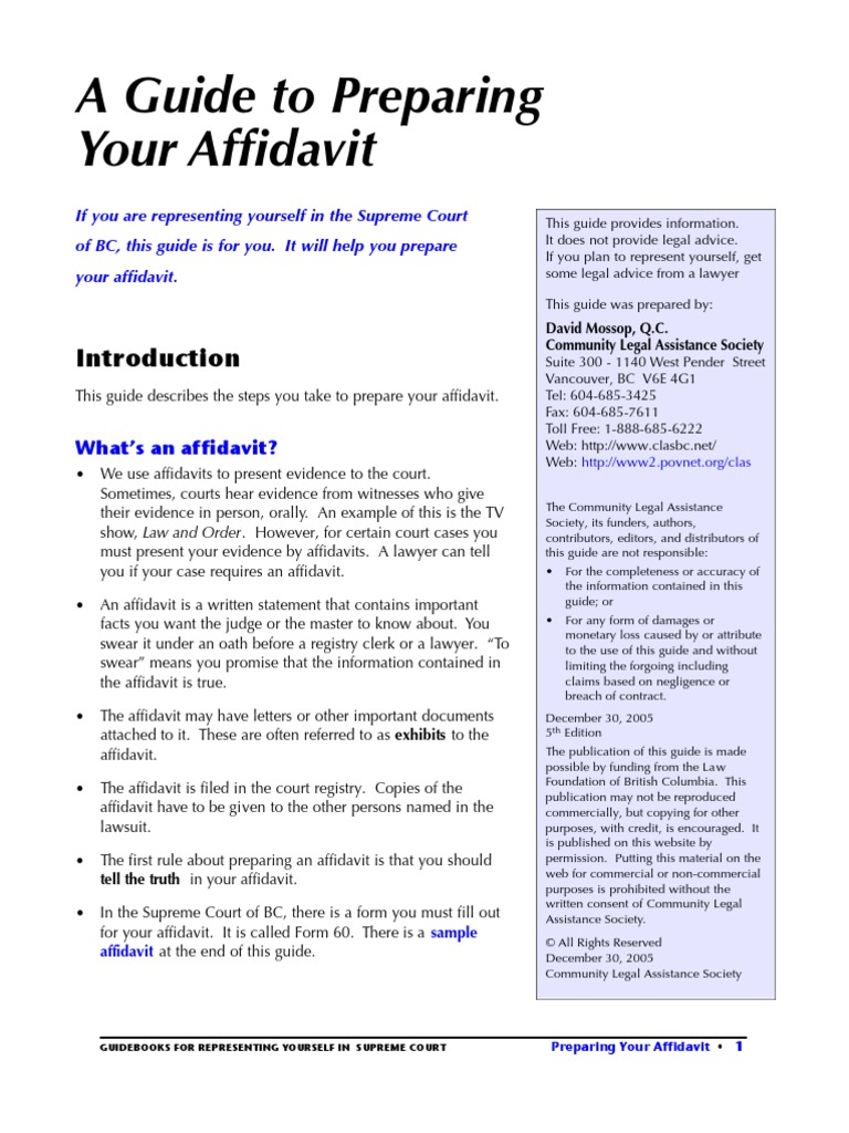 How To Make Affidavit | PDF | Affidavit | Oath