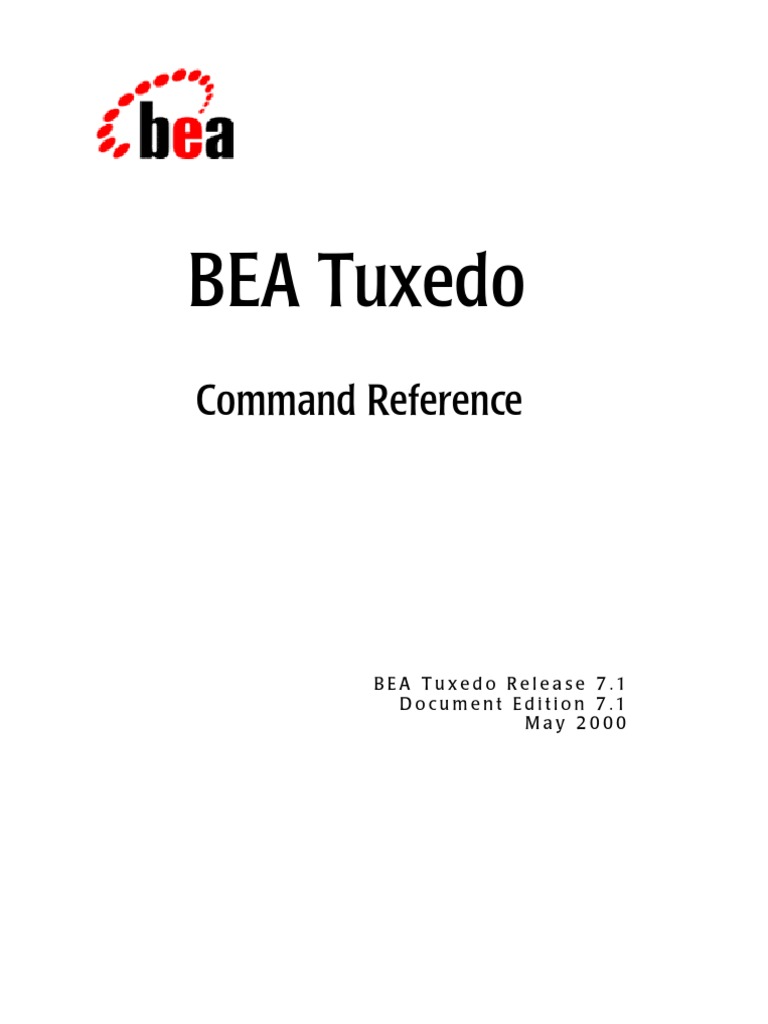 RFCMD (BEA Tuxedo Command Reference) | Download Free PDF | Command Line Interface | Library ...