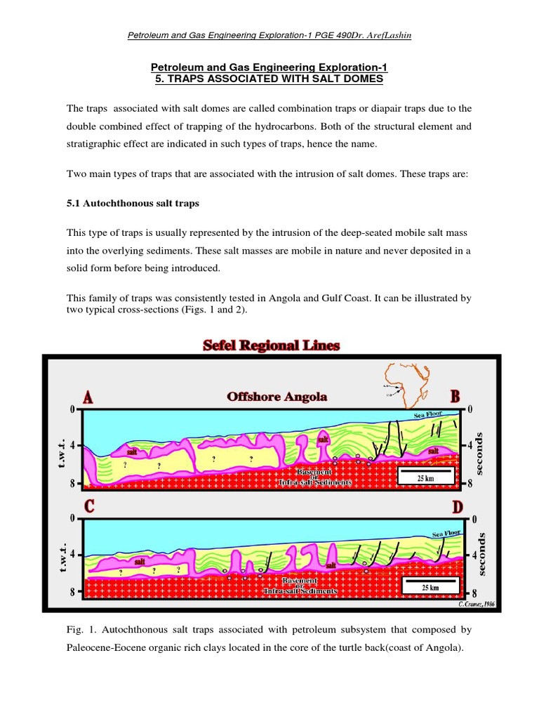 Traps Salt Domes | Download Free PDF | Sedimentary Rock | Geology
