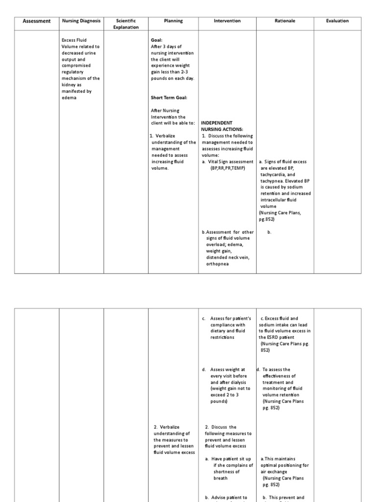 NCP Esrd | PDF | Chronic Kidney Disease | Dialysis