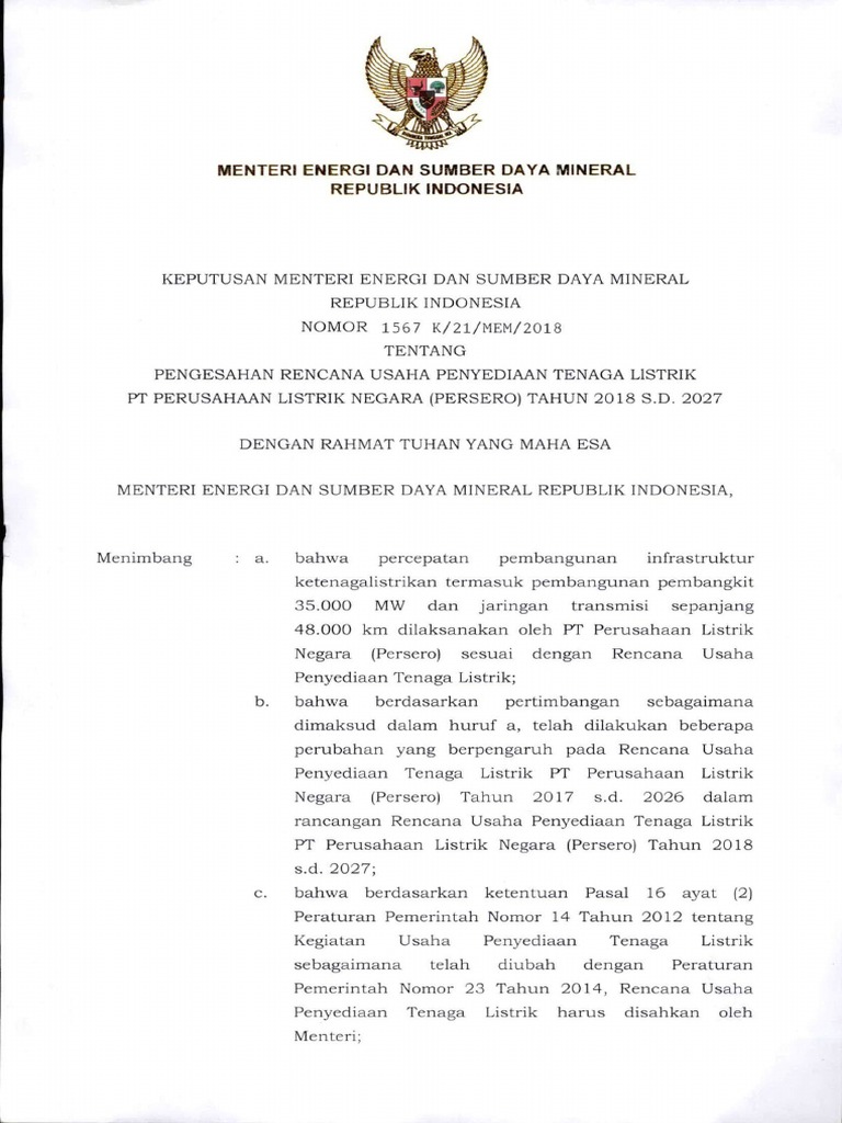 Ruptl PLN 2018 2027 PDF | PDF