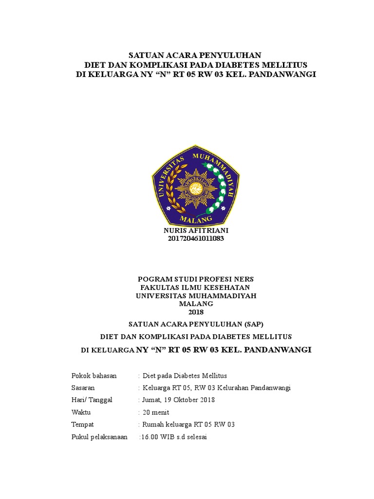 Sap Diet DM | PDF