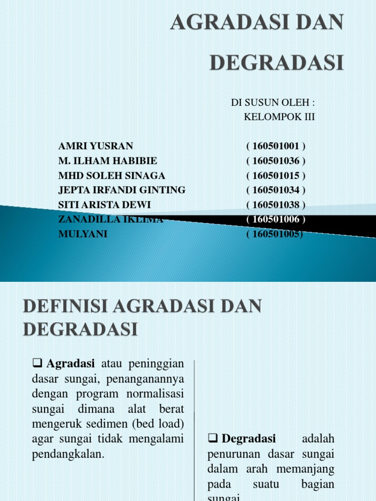 Agradasi Dan Degradasi | PDF