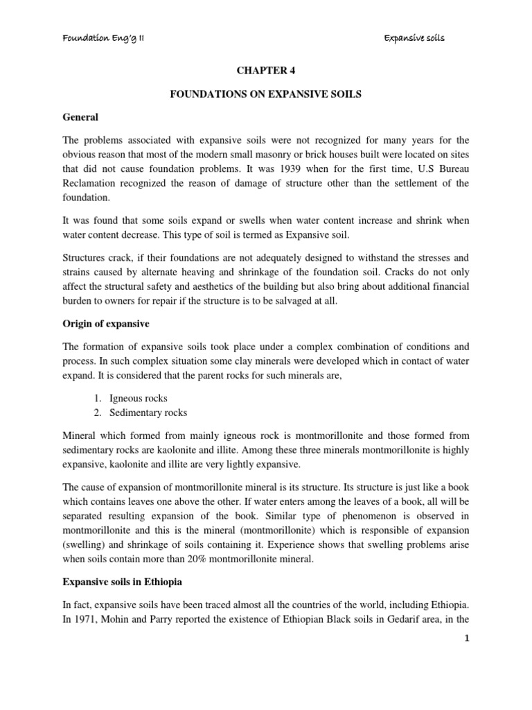 Expansive Soils Foundation | PDF | Deep Foundation | Soil