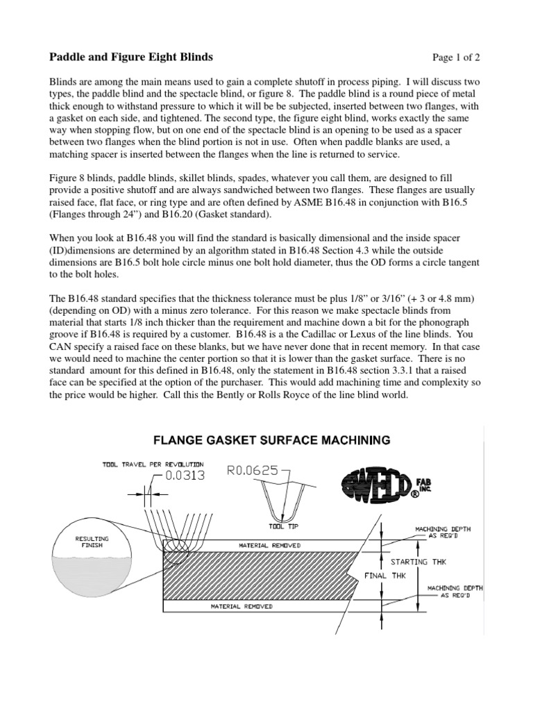 Paddle and Figure Eight Blind Overview | PDF