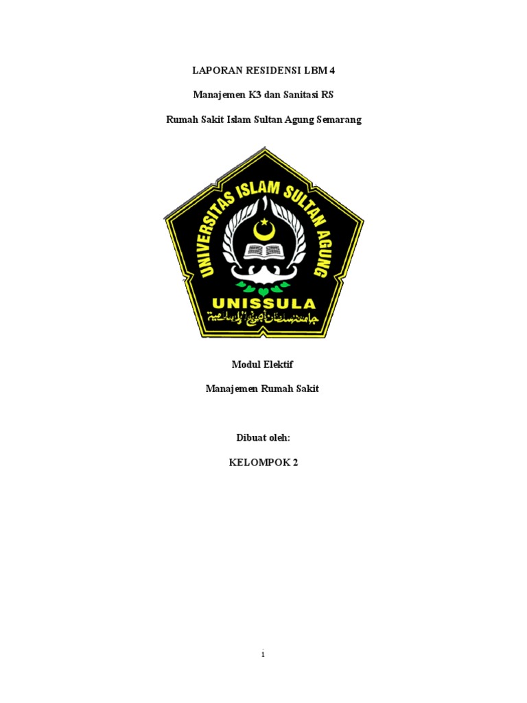 Laporan Residensi k3-Lbm 4 Kelompok 2 | PDF