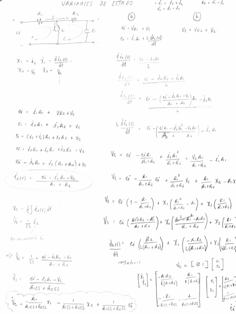 Variables de Estado - Sistemas Eléctricos - Circuitos y Variables de ...
