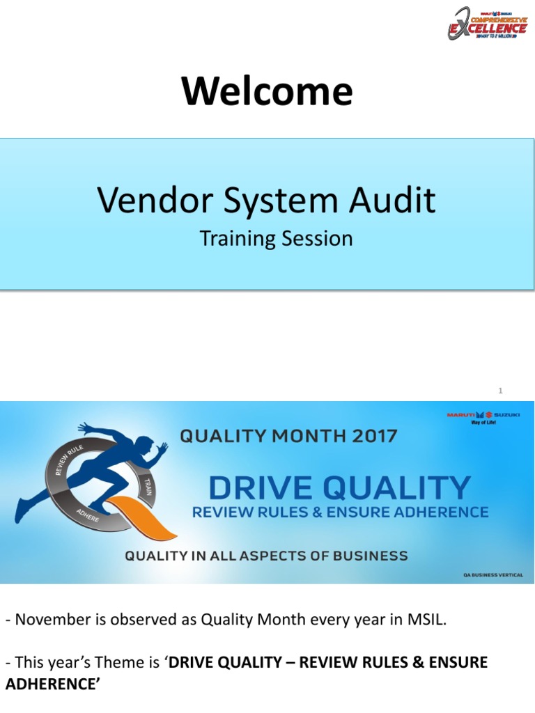 MSIL Training On VSA Check Sheet | PDF | Business Process | Quality