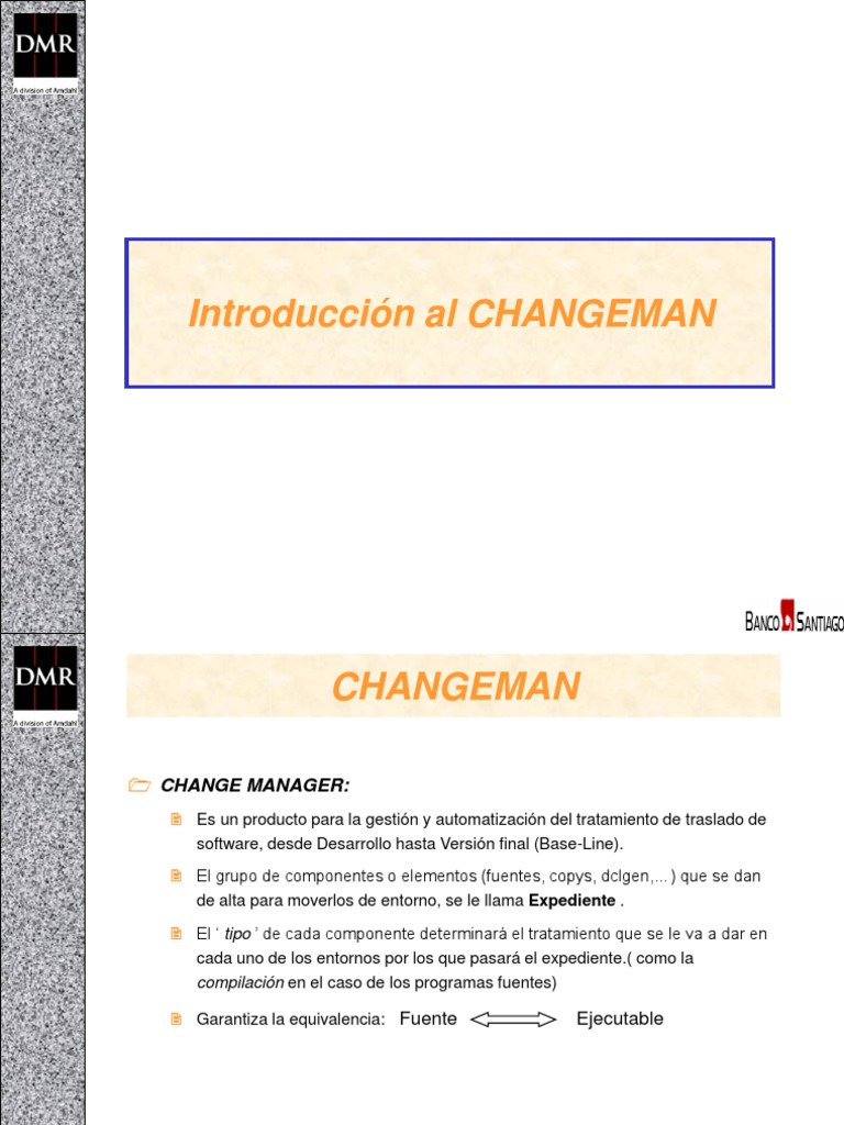 Introducción a Changeman en Mainframe | PDF | Biblioteca (informática) | Programa de computadora