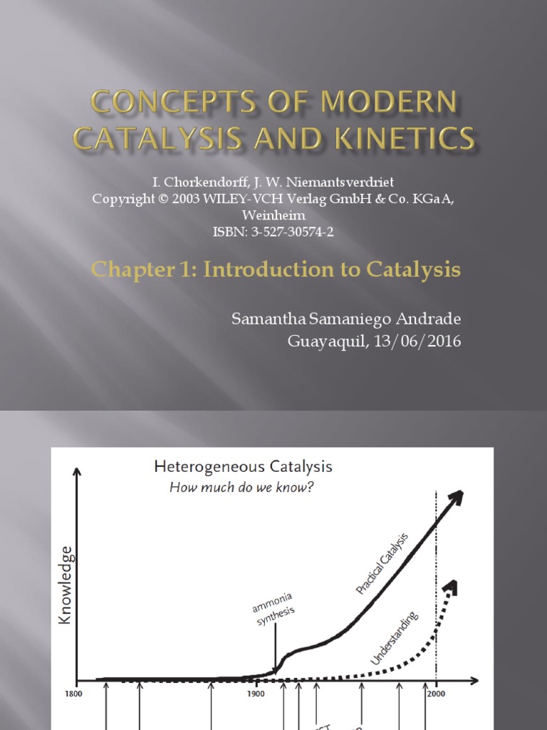 Concepts of Modern Catalysis and Kinetics | PDF | Catálisis ...