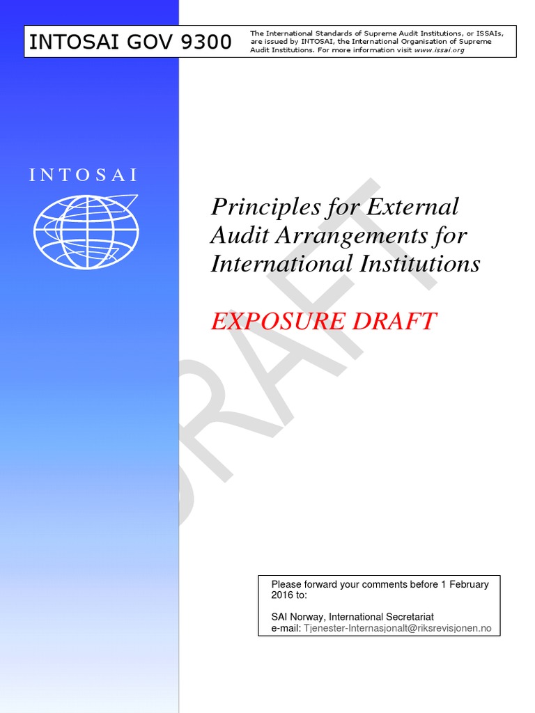 Intosai Gov 9300 - 6 July - 2015 | PDF | Audit | International ...