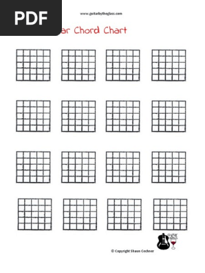 Blank Chord Sheets For Guitar Blank Printable Guitar Tabulature.