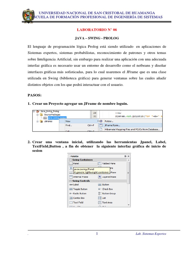 Lab6 Se | PDF | Interfaces gráficas de usuario | Java (lenguaje de programación)