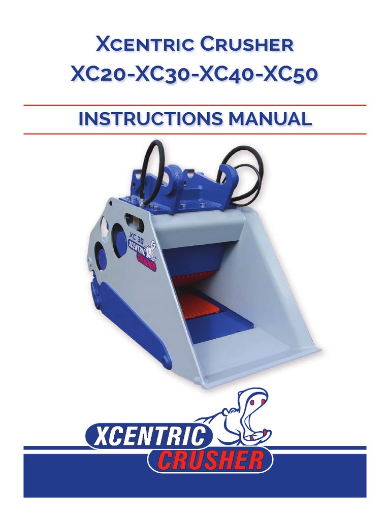 Manual Xcentric Crusher | Download Free PDF | Leak | Valve