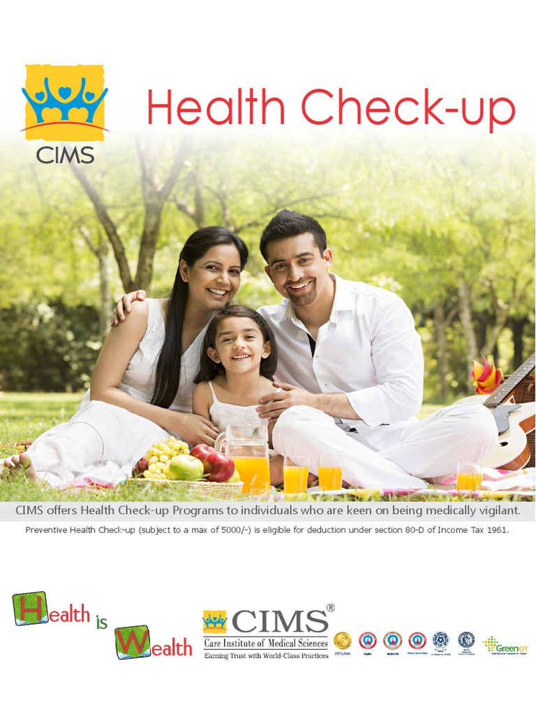 CIMS Health Checkup Brochure (English) PDF | PDF | Physical Examination ...