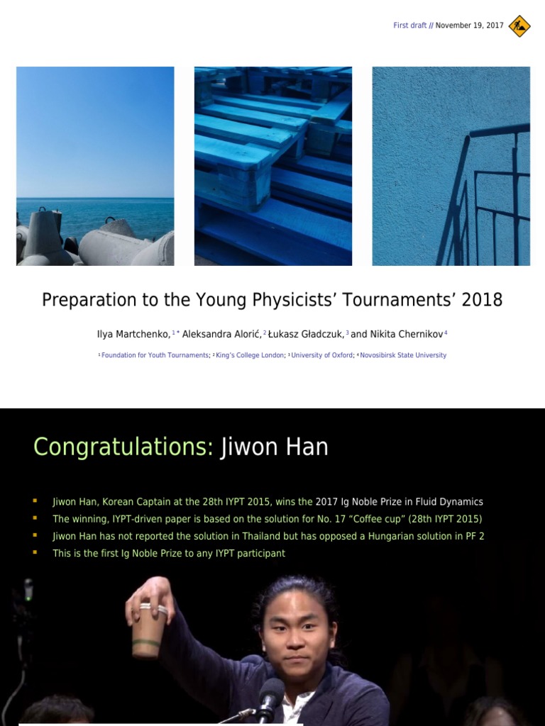 Draft 2018 IYPT Reference Kit | PDF | Chaos Theory | Seismology