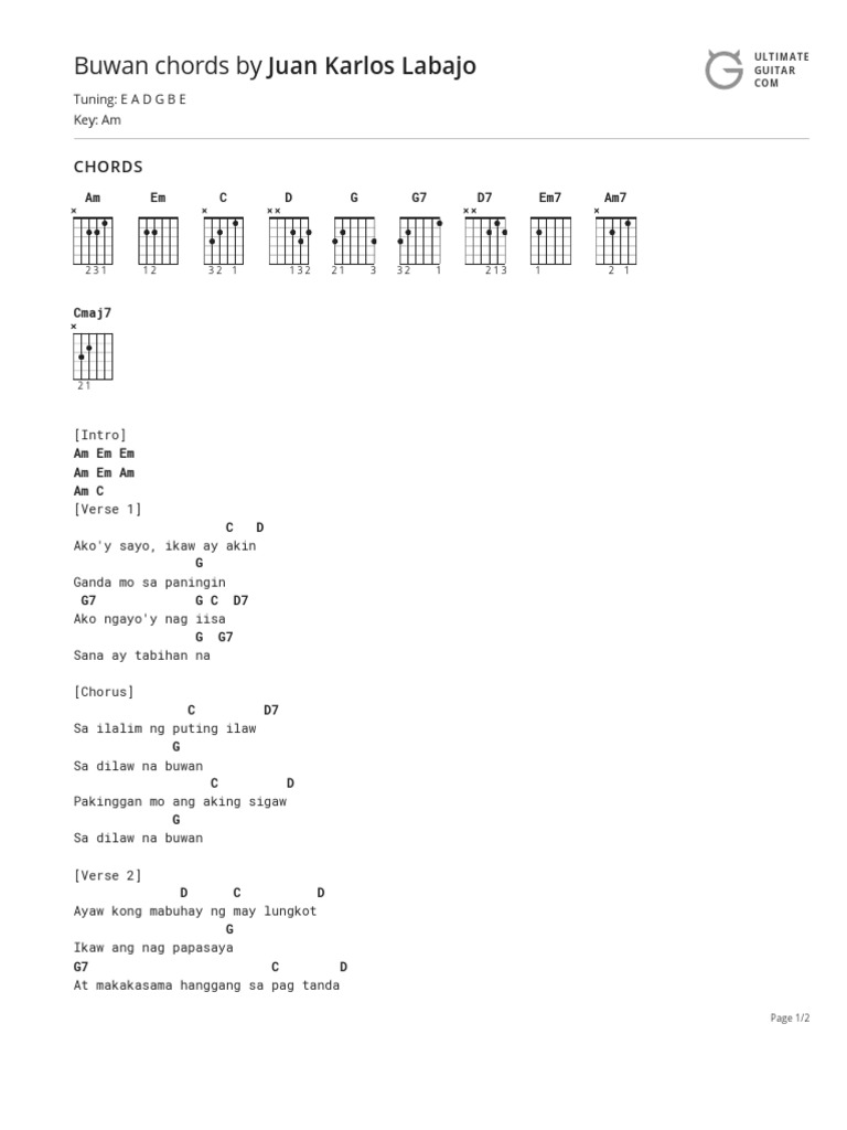 Buwan Chords | PDF
