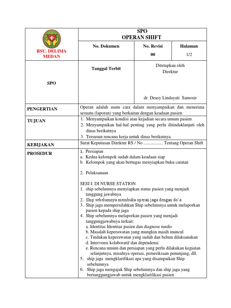 Spo Operan Shift | PDF
