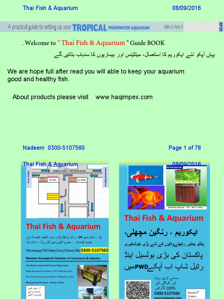 " Thai Fish & Aquarium | PDF | Animals And Humans | Horticulture And ...