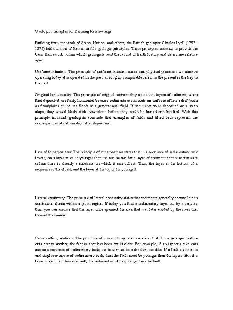 Laws of Stratigraphy | Geology | Sedimentary Rock