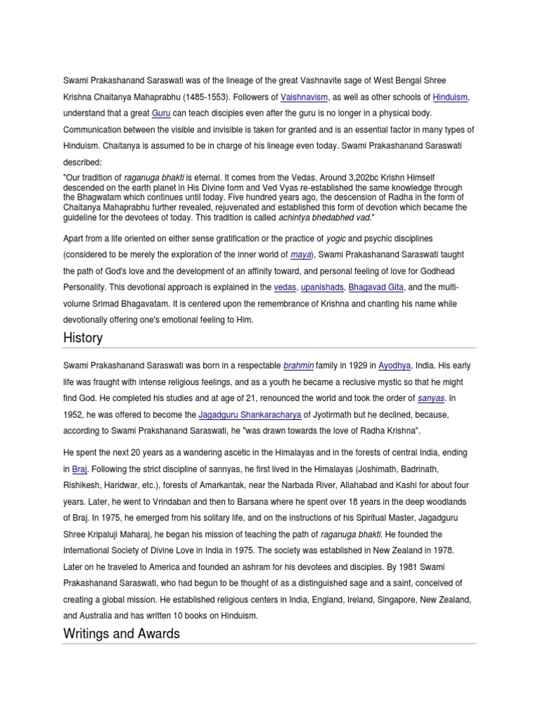 C Maxwell Cade's Research On Swami Prakashanand Saraswati | PDF ...