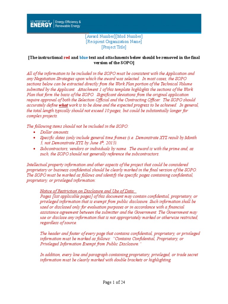Project Objectives Statement Template | PDF | Business