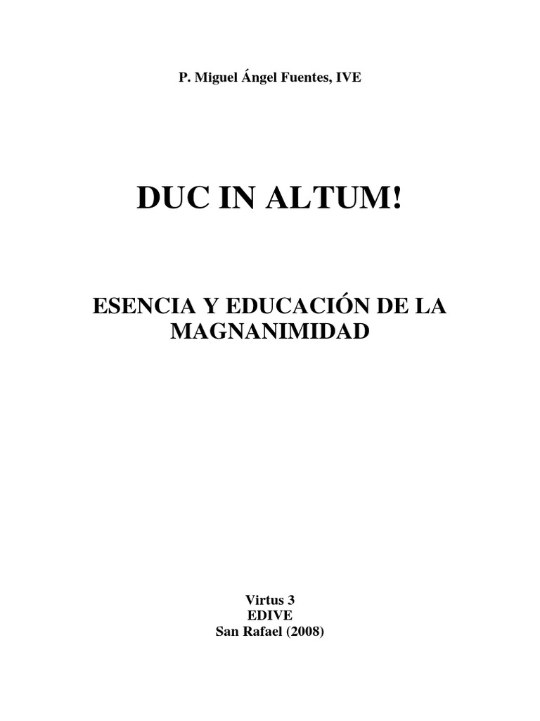 La Magnanimidad PDF | PDF | Tomás de Aquino | Alma