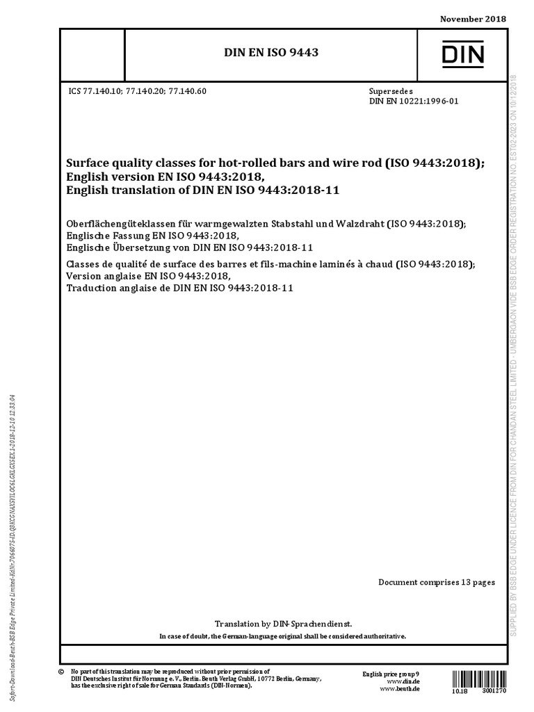 Din en Iso 9443-2018 | PDF | International Organization For ...