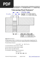 LO5 - Fixed and Floating Fasteners | PDF | Engineering Tolerance | Screw
