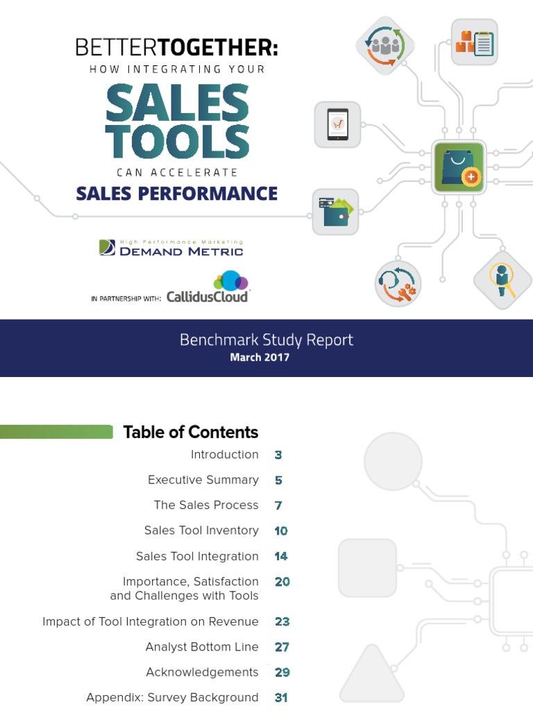 Sales Tools and Performance Benchmark Report | PDF | Sales | Marketing
