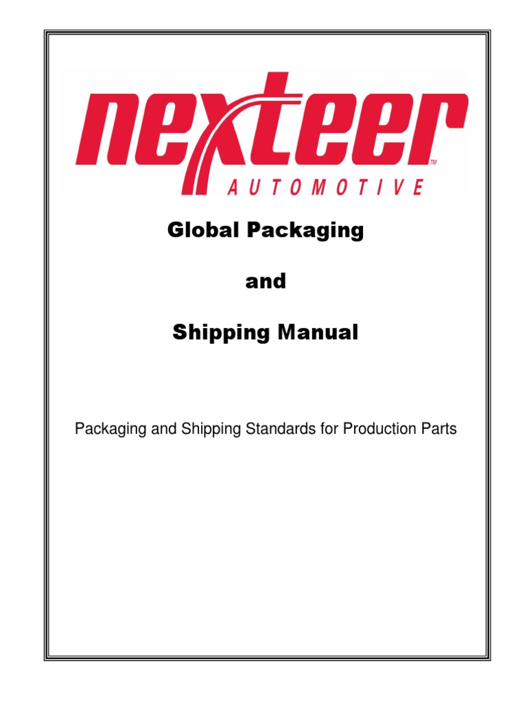 Packaging Manual | PDF | Pallet | Packaging And Labeling