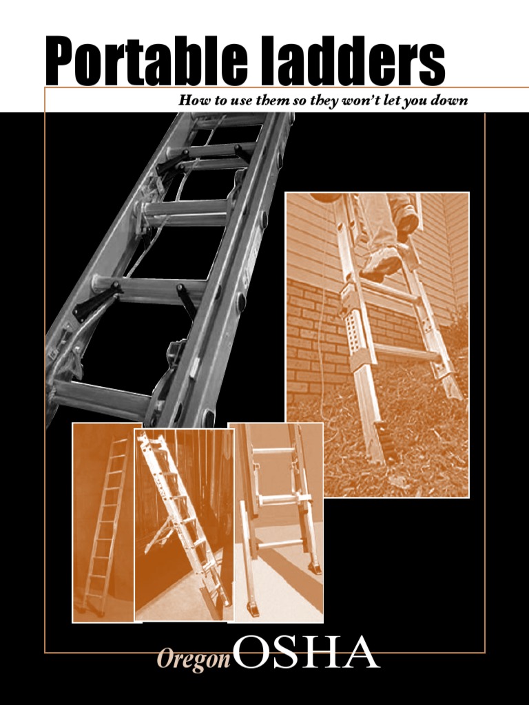 Portable Ladder Safety Guide | PDF | Ladder | Occupational Safety And ...
