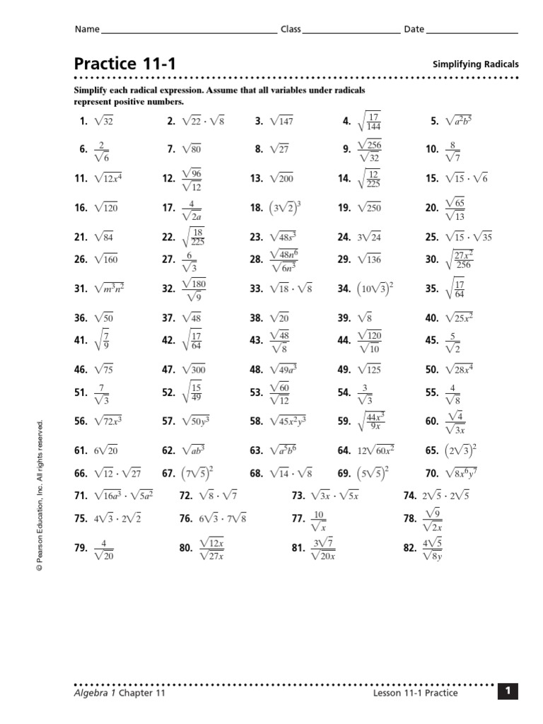 2 SImplifying Radicals | PDF | Algebra | Abstract Algebra