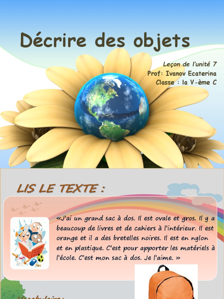 361-Décrire Des Objets | PDF