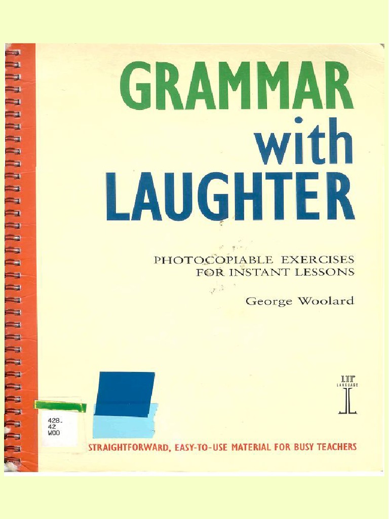 English Grammar Book With Laughter Exercises For Instant Lessons PDF ...