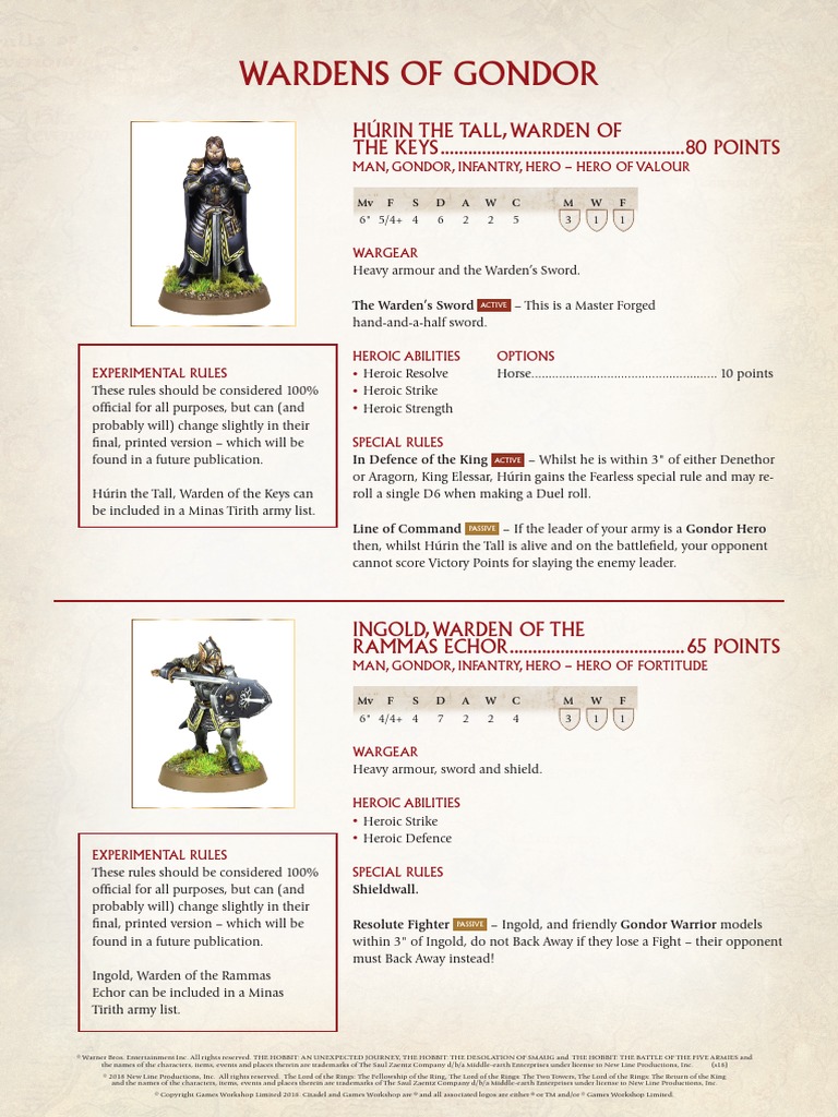Wardens of Gondor | PDF | The Lord Of The Rings | Middle Earth Books